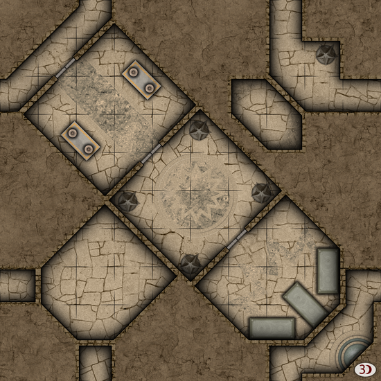 DungeonMorph Crypts, Lairs, & Sewers 10" Battlemat Tiles – Inkwell Ideas