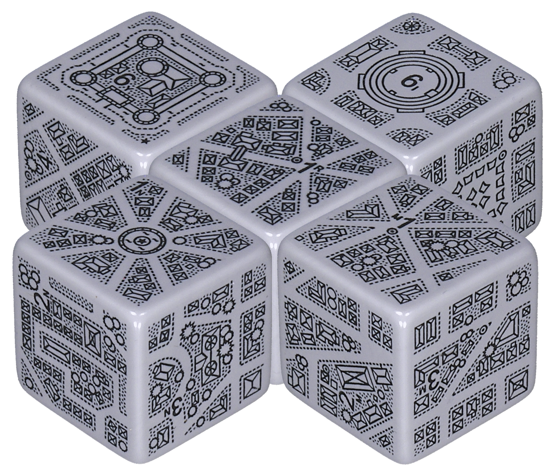 DungeonMorph Dice Cities Set (5 Dice) – Inkwell Ideas