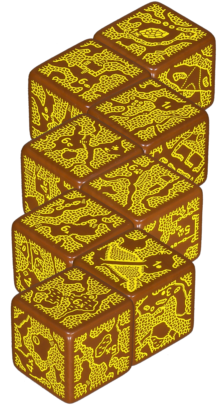DungeonMorph Dice Lairs Set (8 Dice) – Inkwell Ideas