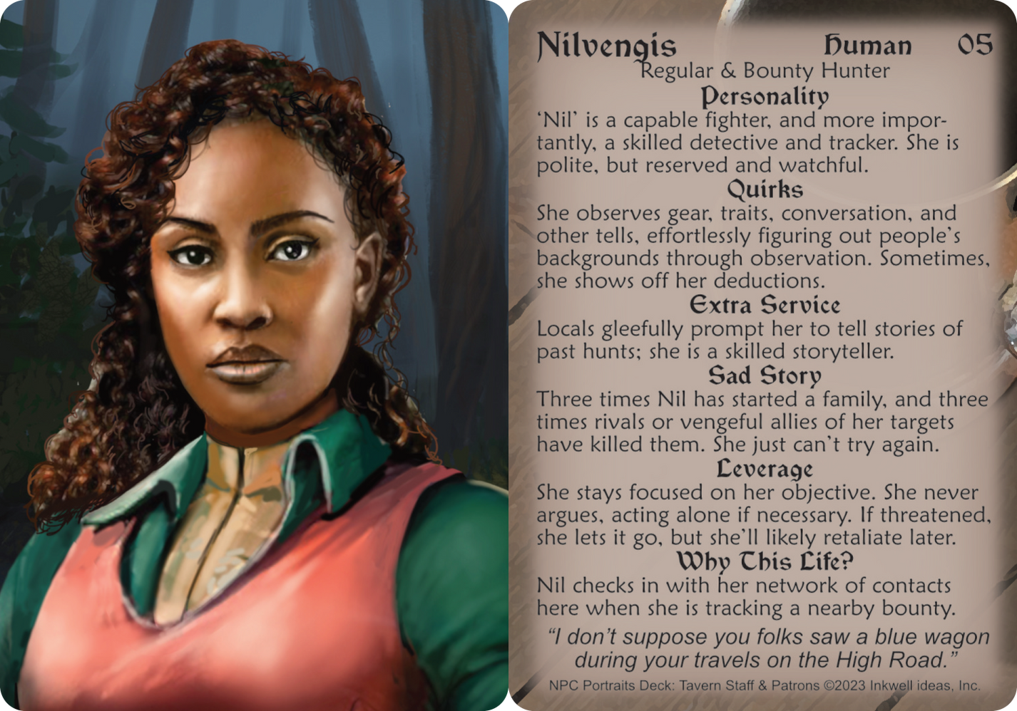 NPC Portraits Deck: Tavern Staff & Patrons – Inkwell Ideas