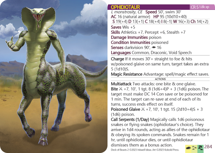 5e Creature Decks – Inkwell Ideas