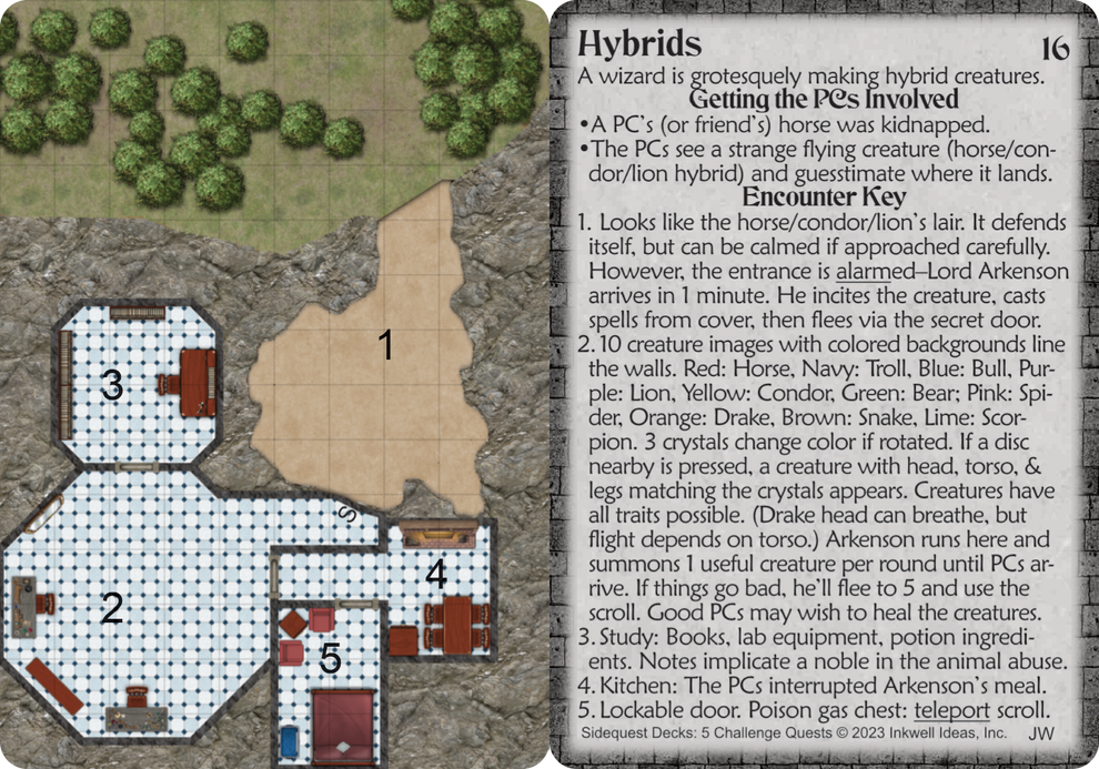 Sidequest Decks: 5 Challenge Quests – Inkwell Ideas