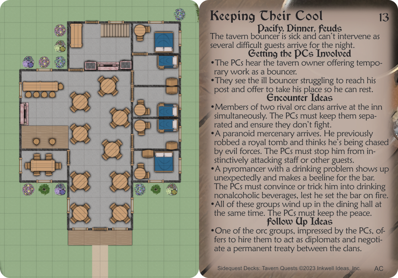 Sidequest Decks: Tavern Quests – Inkwell Ideas