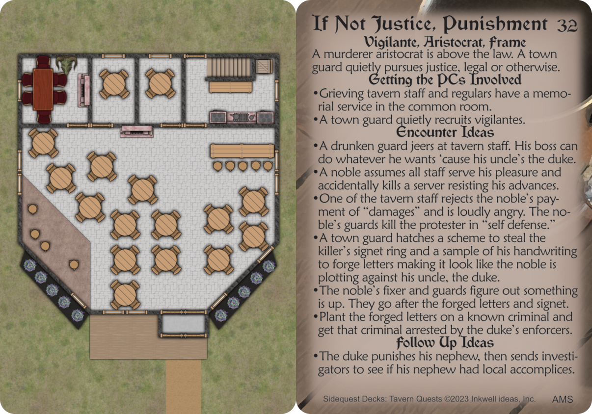 Sidequest Decks: Tavern Quests – Inkwell Ideas