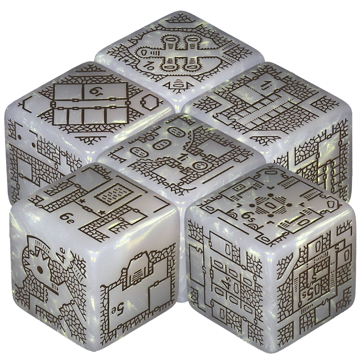 DungeonMorph Dice Trailblazer Set (6 Dice) – Inkwell Ideas